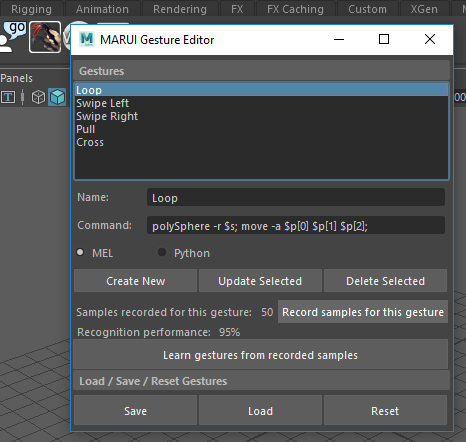 Documentation: Gesture Recognition – MARUI-PlugIn